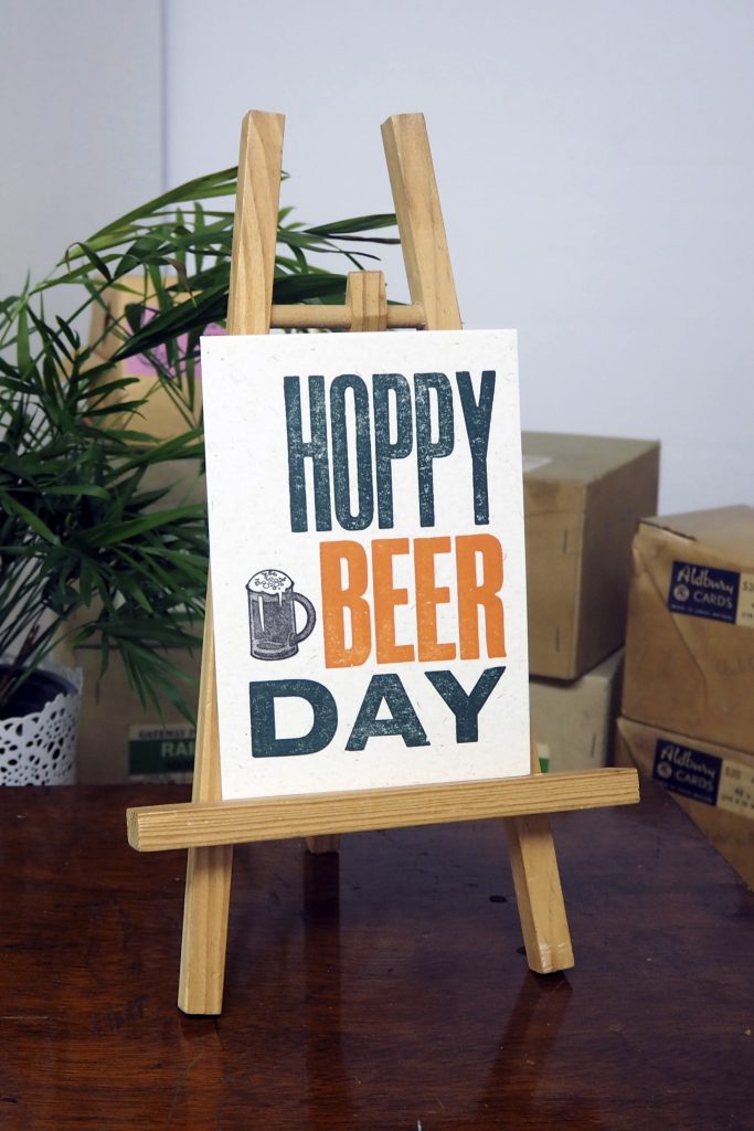 Hoppy Beer Day Card | The Smallprint Company