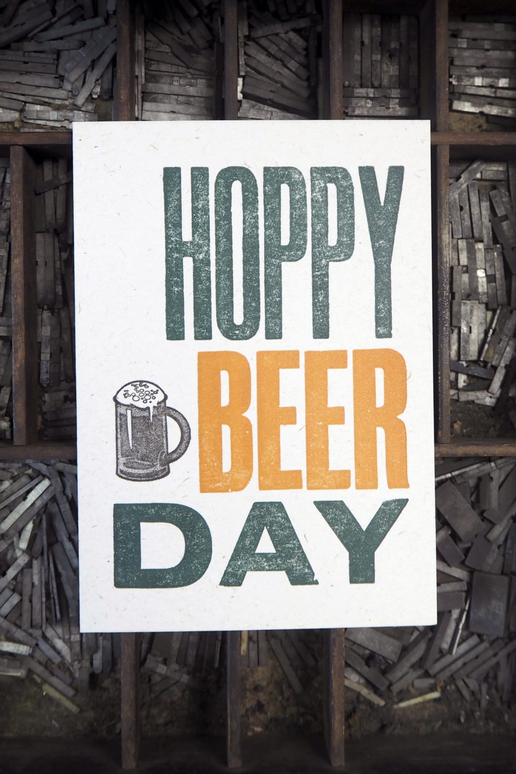 Hoppy Beer Day Card | The Smallprint Company